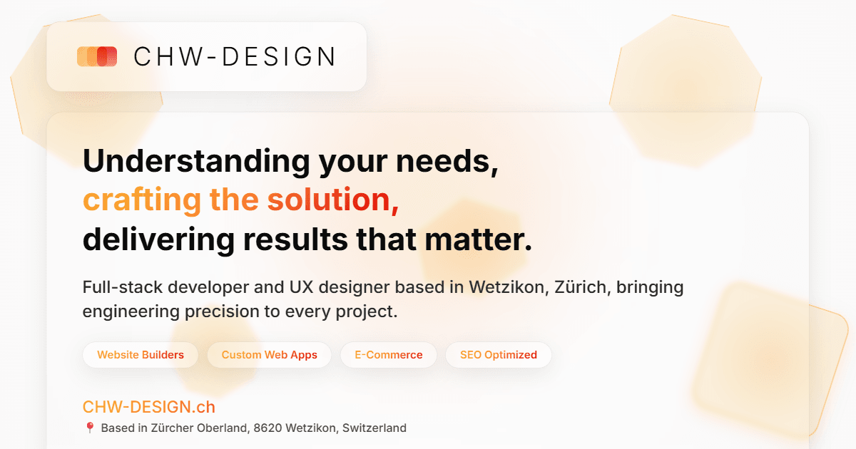 Webdesign Zürcher Oberland | WordPress & Custom Development | CHW ...